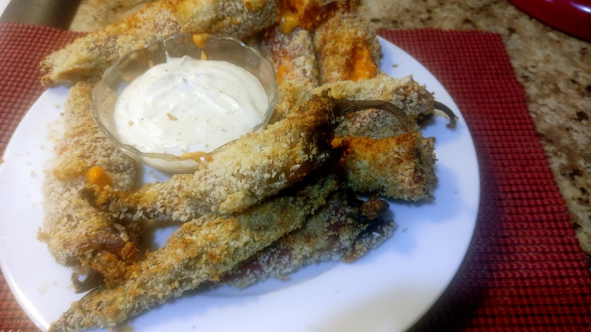 Stuffed Fresno Chilies in the Air Fryer - The Good Plate