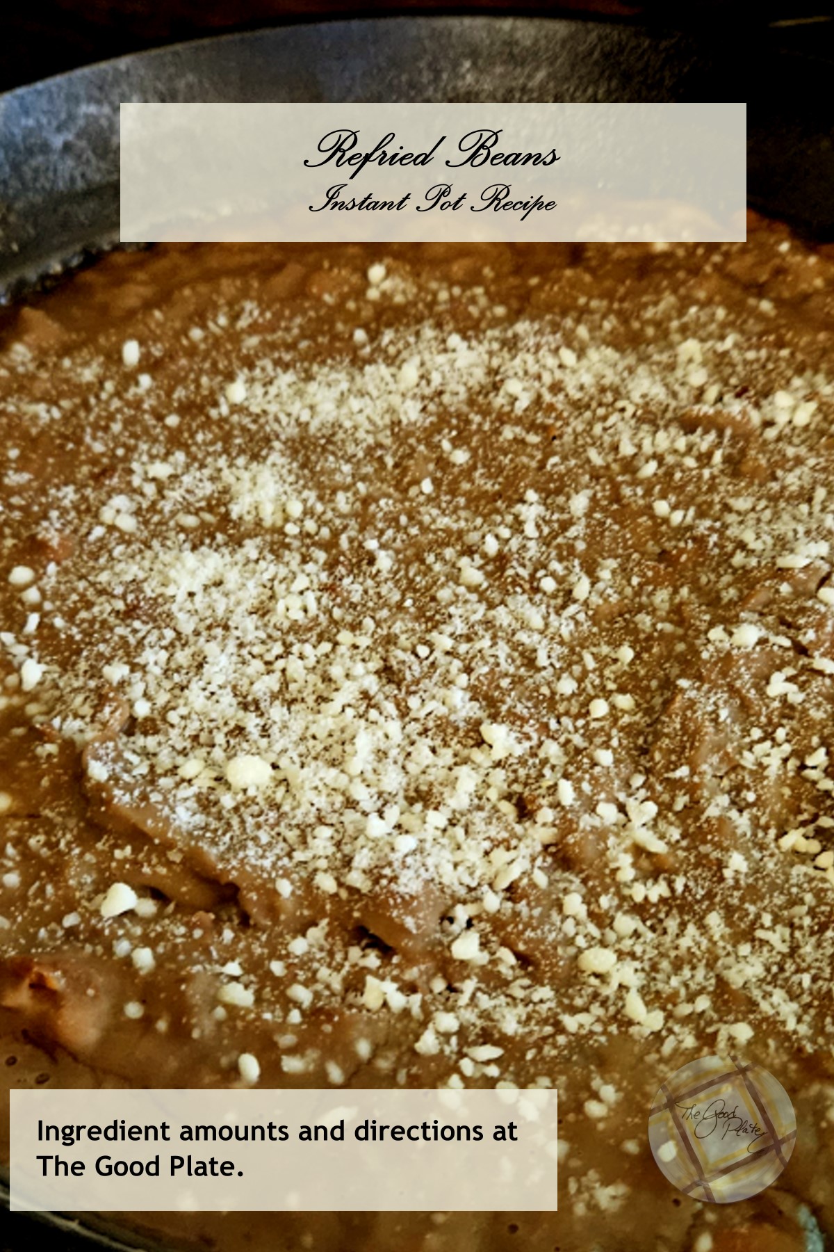 Refried Beans Instant Pot Recipe - The Good Plate